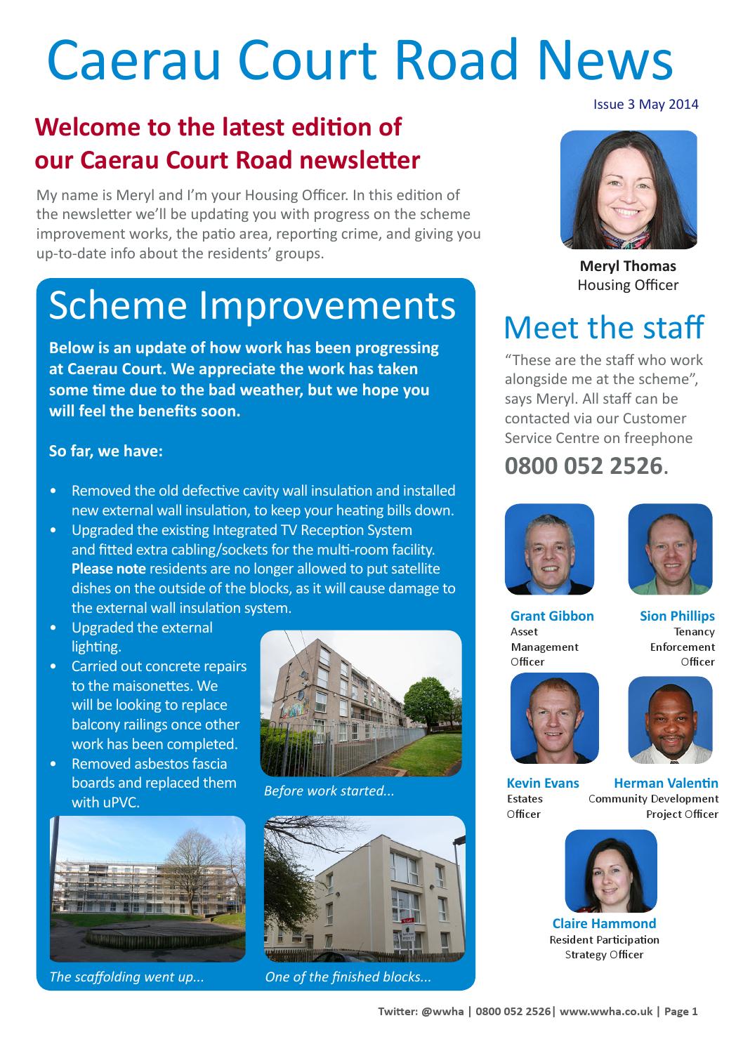 Caerau court road news issue 3 may 2014 by Wales & West Housing - Issuu
