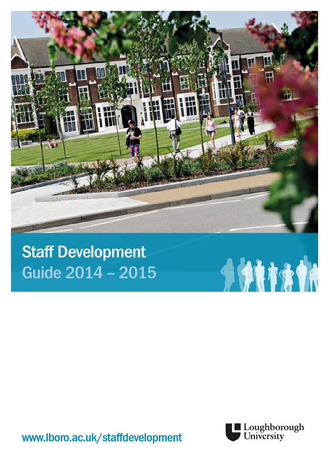 Staff Development Guide 2014 - 2015 by Loughborough University - Issuu