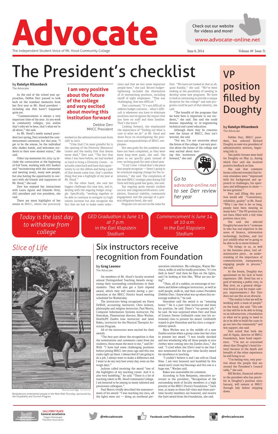 The Advocate Vol. 49 Issue 31 - June 6, 2014 by The Advocate - Issuu