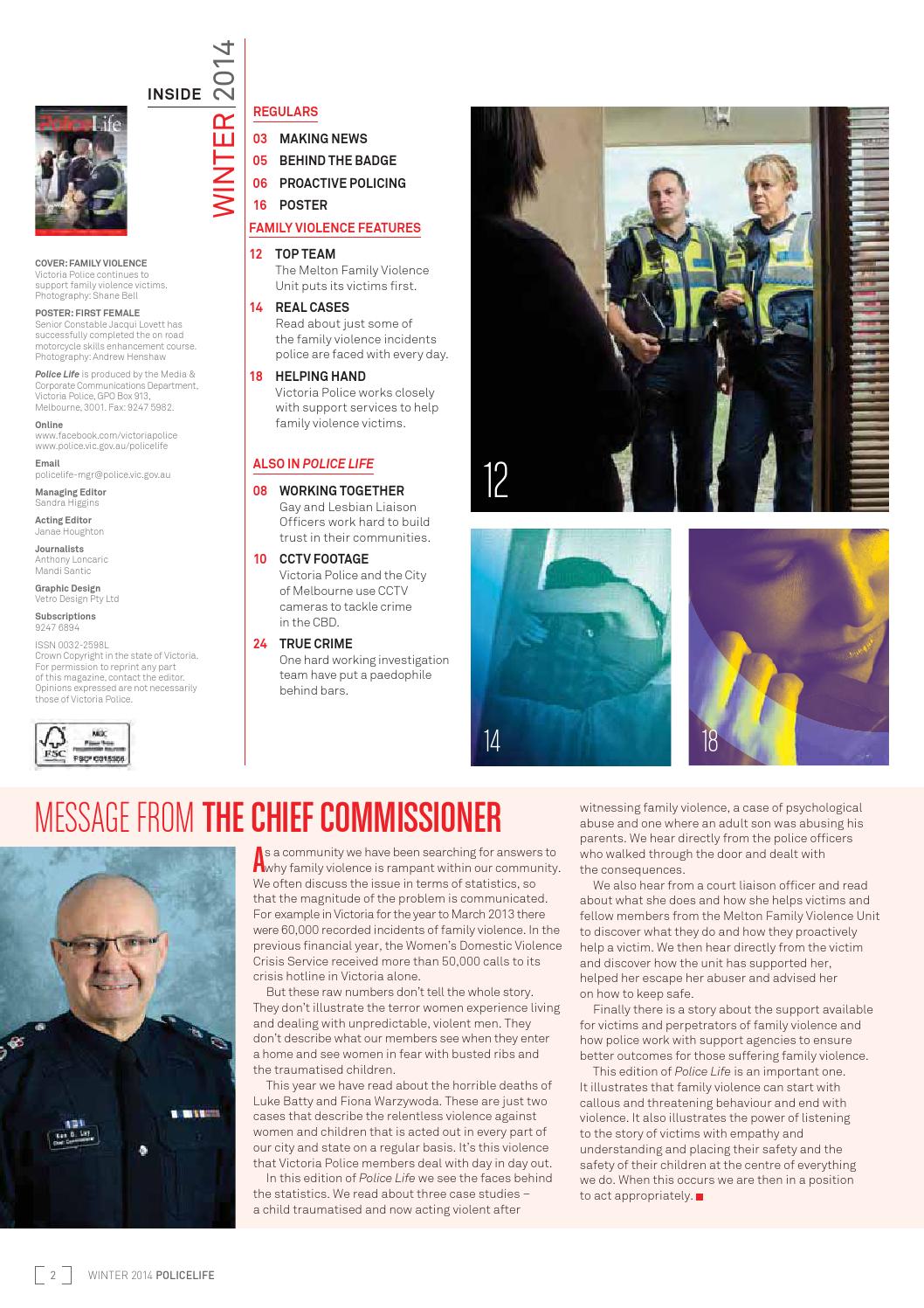 Police Life, Winter 2014 by Victoria Police - Issuu