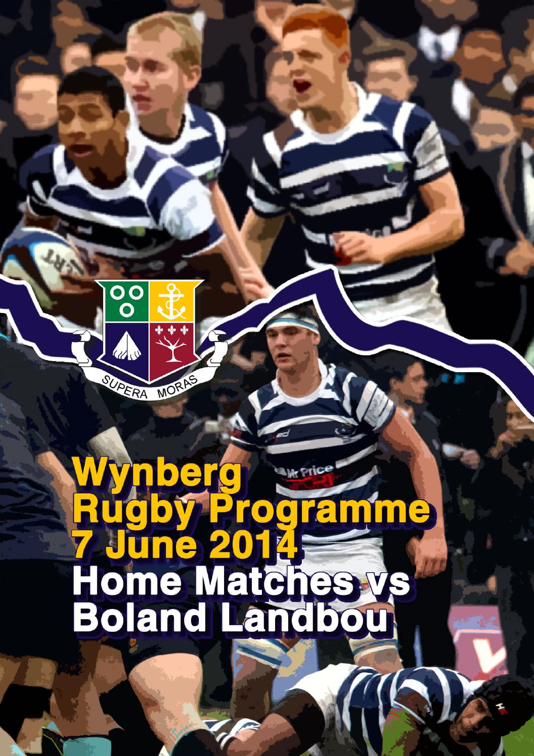 Wynberg Boys' High School Rugby Programme by Wynberg Boys' High School ...