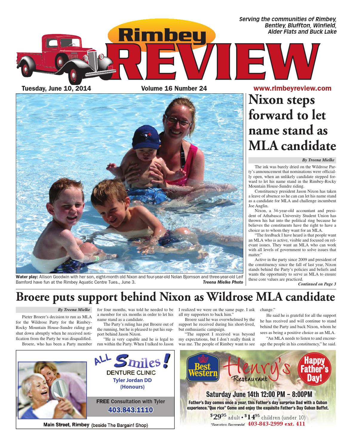 Rimbey Review, June 10, 2014 by Black Press Media Group - Issuu