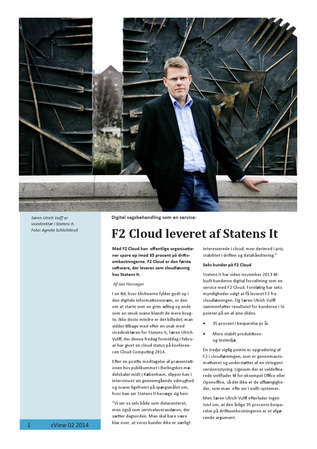 F2 cloud digital forvaltning som en service by cBrain - Issuu