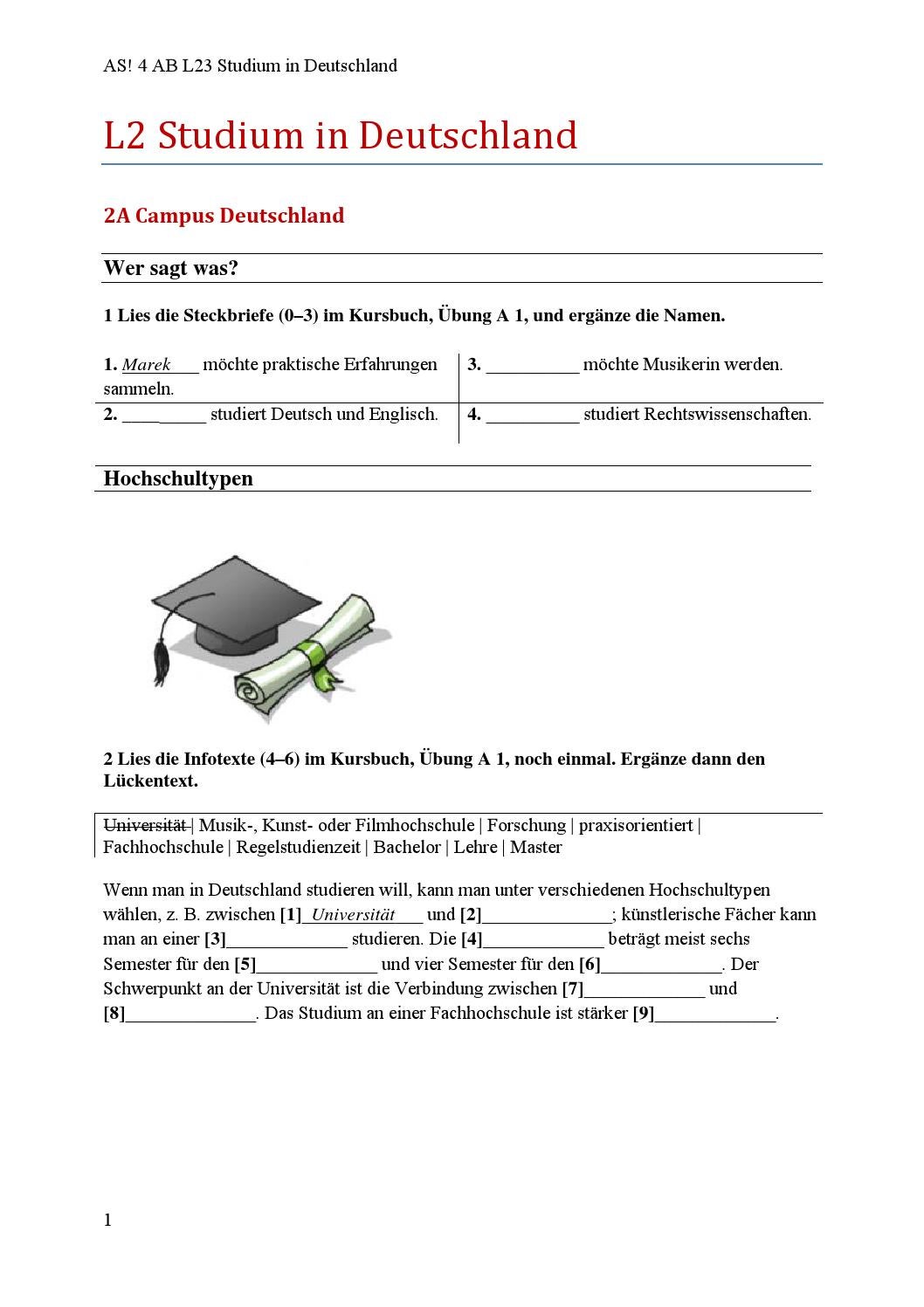 Studium in deutschland 2, delovni zvezek by Založba Rokus Klett, d.o.o ...