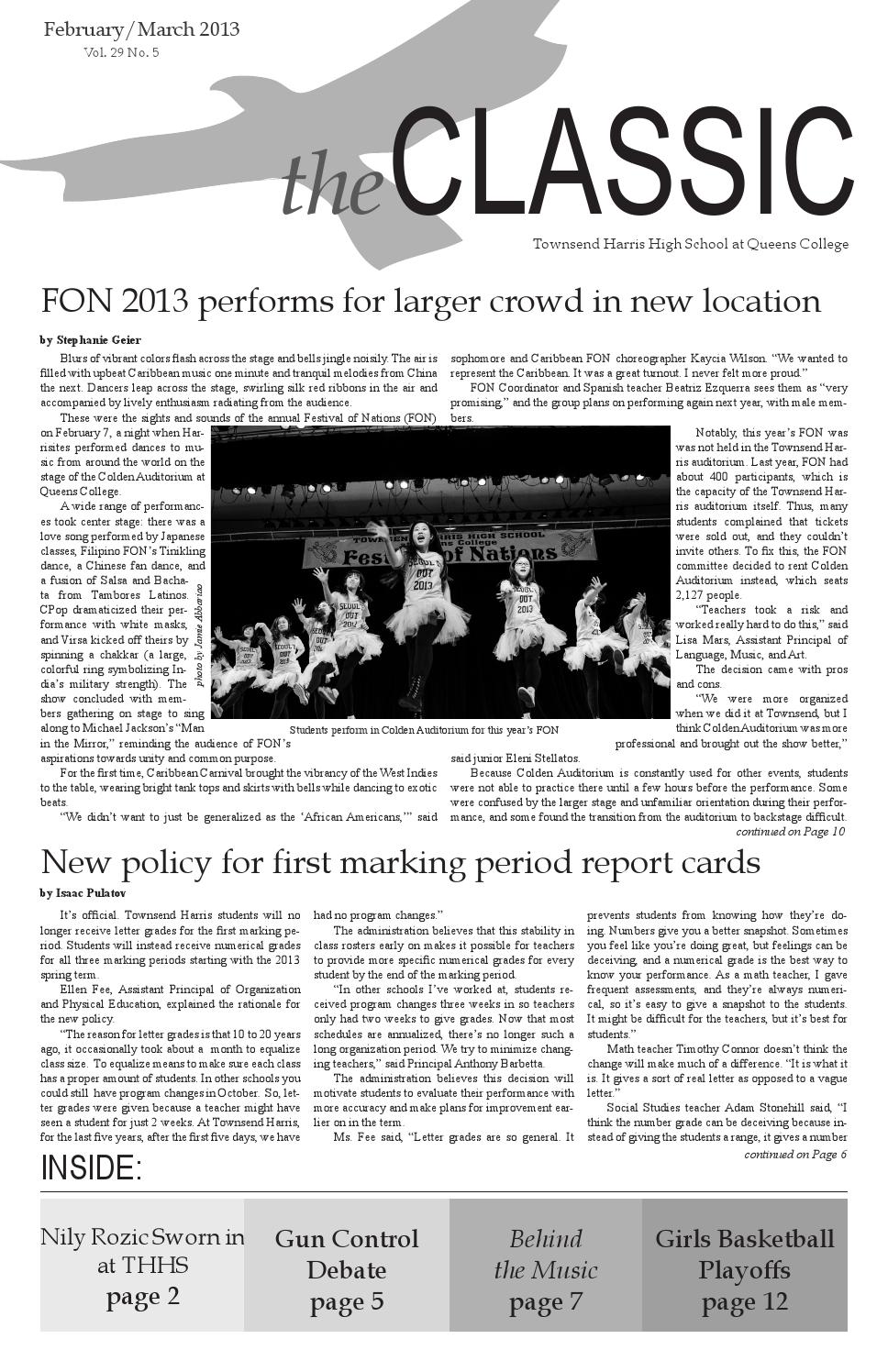 The Classic newspaper Volume 29 Issue no. 5 by The Classic - Issuu