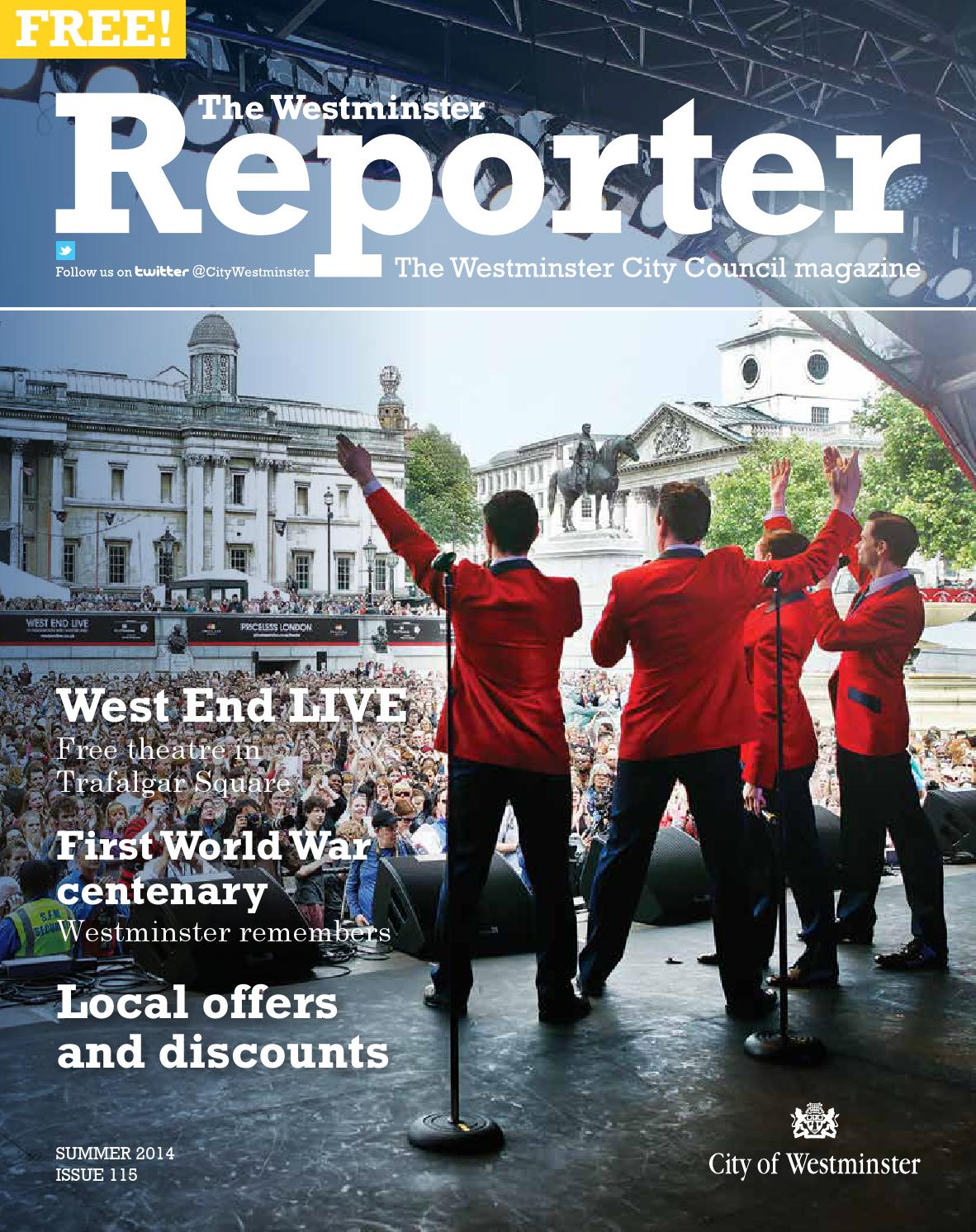 Westminster Reporter Summer 2014 by Westminster City Council - Issuu