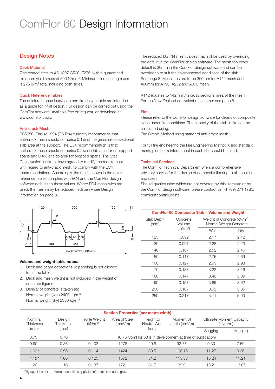 Comflor 60 product guide june 2014 by Steel & Tube - Issuu