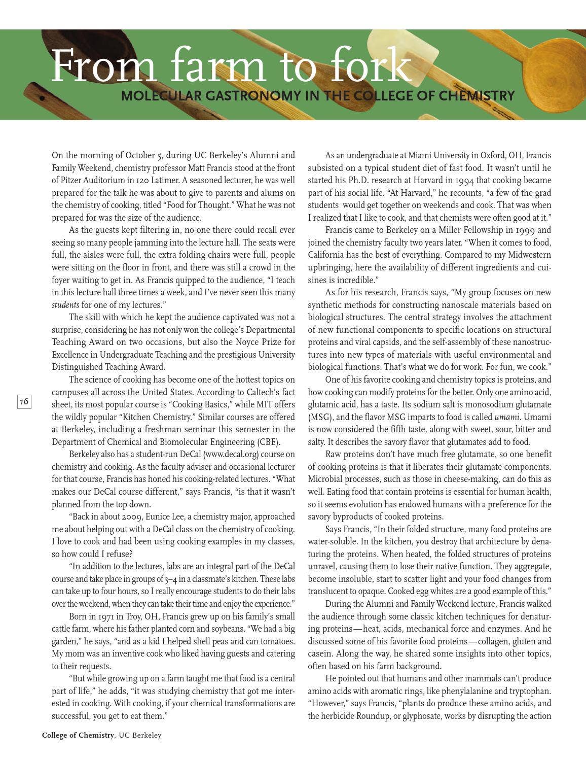 Catalyst Magazine V 8.2 by CATALYST MAGAZINE College of Chemistry, UC ...