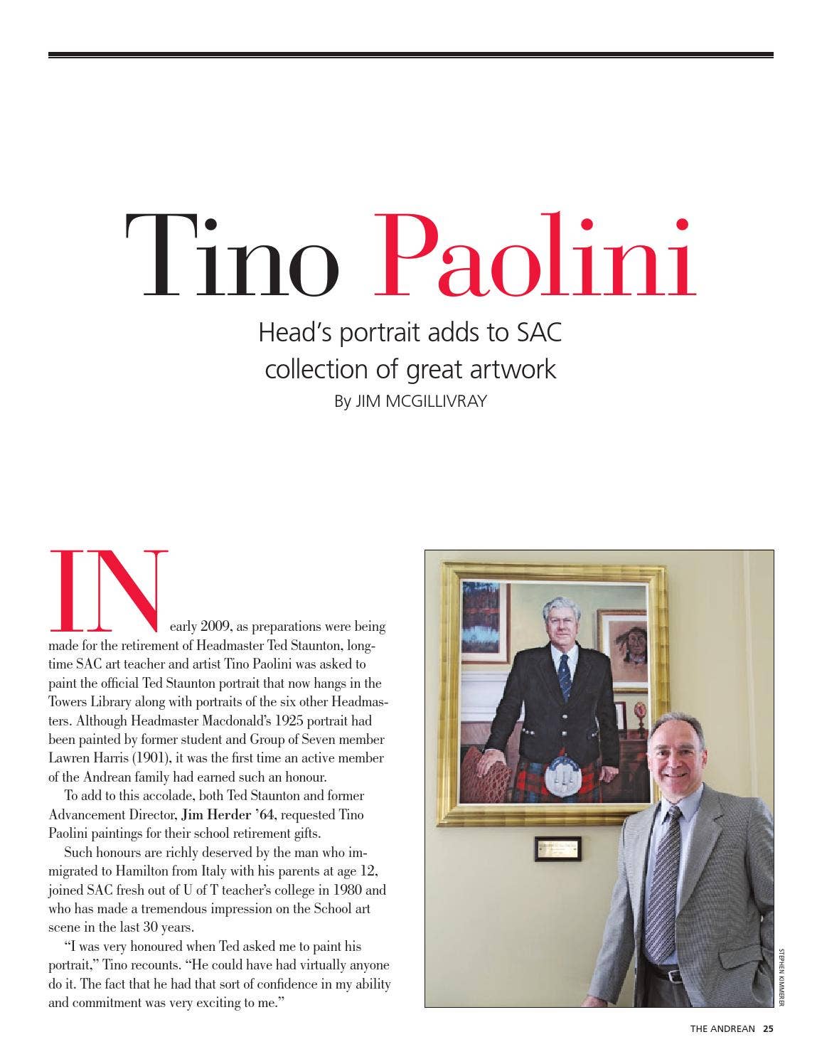 Tino Paolini by St. Andrew's College - Issuu