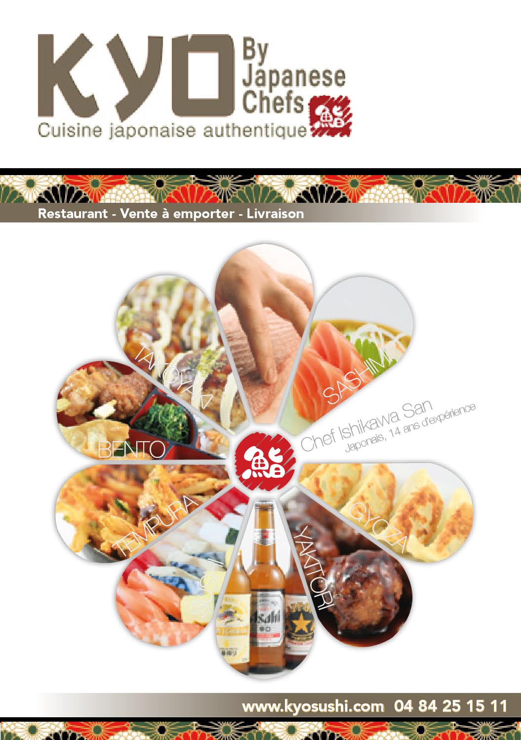 Menu du restaurant Japonais Kyo Sushi à Marseille Castellane by Onuki ...