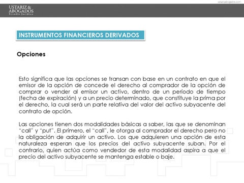 Presentacion derivados swaps futuros by Consultorías en Innovación ...