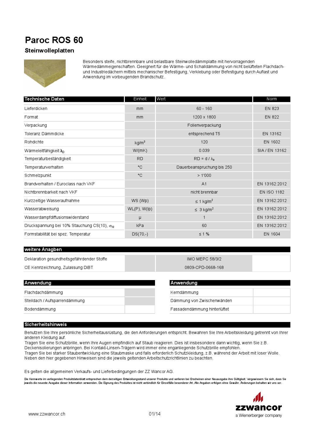 Paroc ROS 60 by Wienerberger AG - Issuu