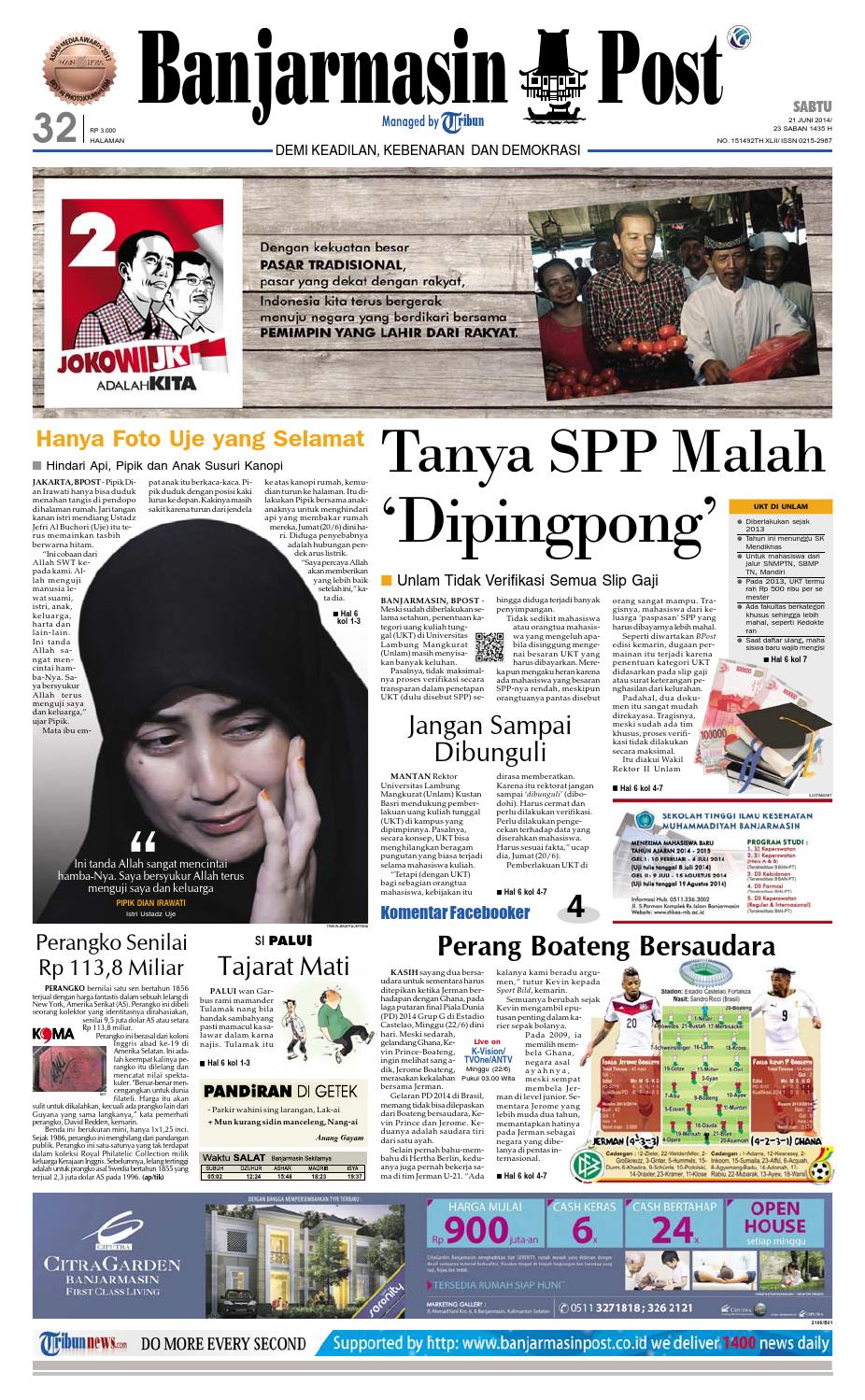 Banjarmasin Post Sabtu, 21 Juni 2014 by Banjarmasin Post - Issuu