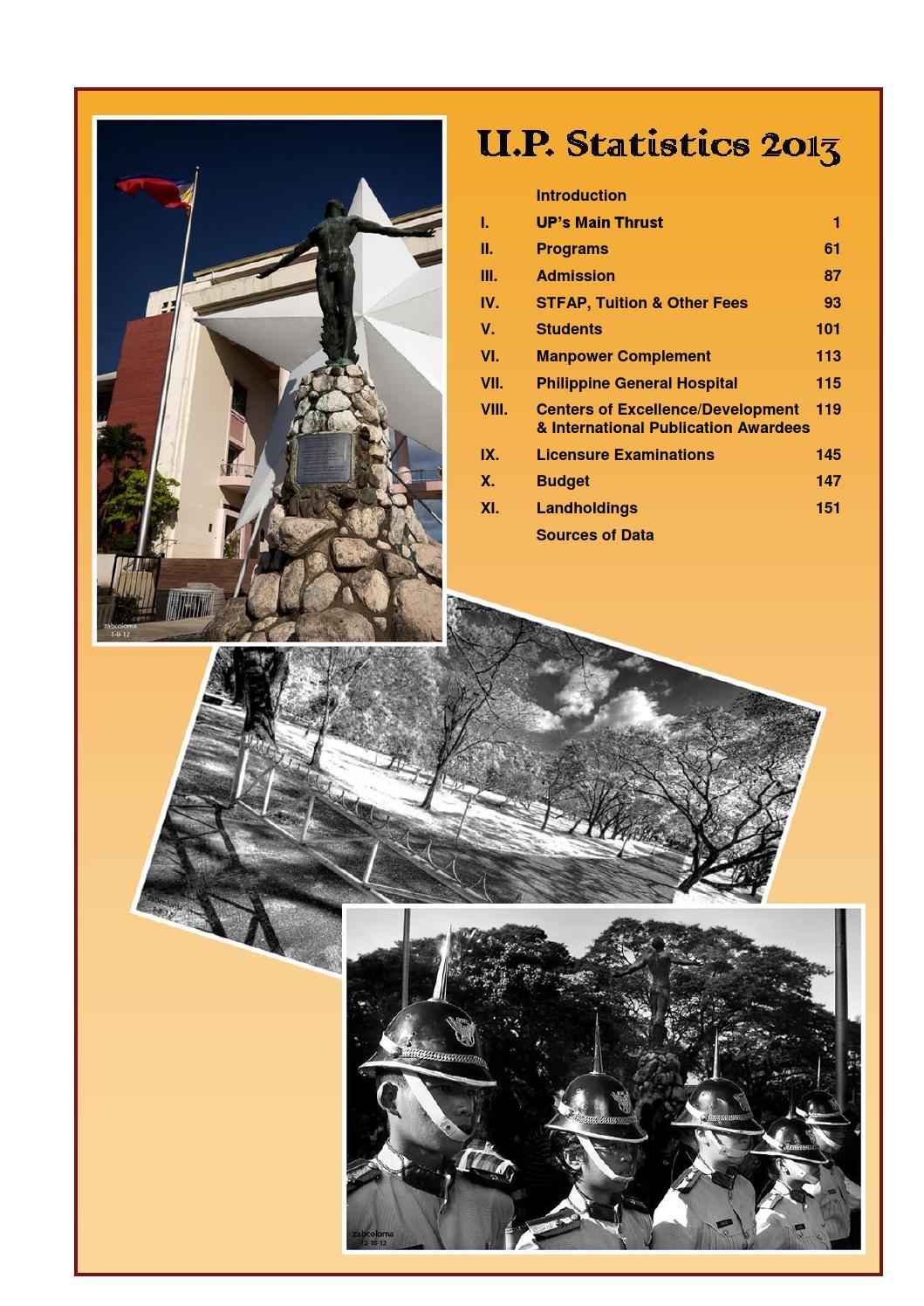 UP Statistics 2013 by University of the Philippines - Issuu