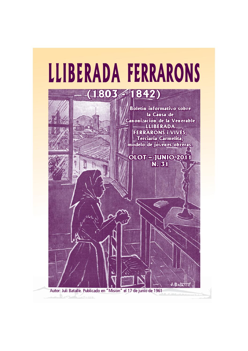 Boletin Lliberada Ferrarons 31 (ESP) by Lliberada Ferrarons - Issuu