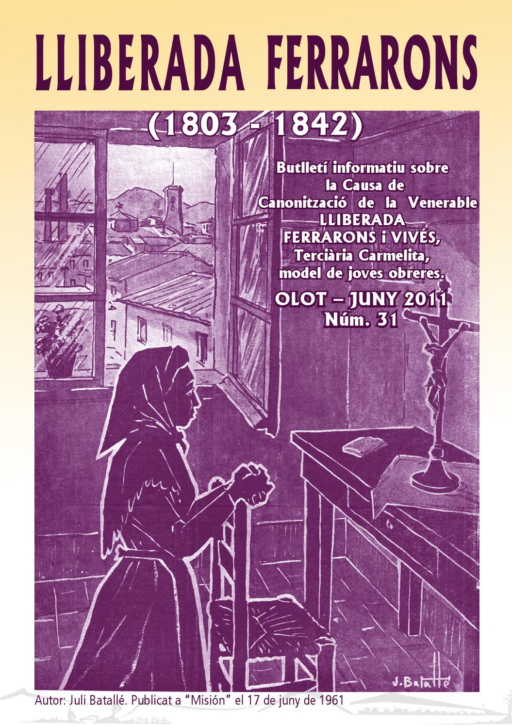 Butlletí Lliberada Ferrarons, núm. 31 (CAT) by Lliberada Ferrarons - Issuu