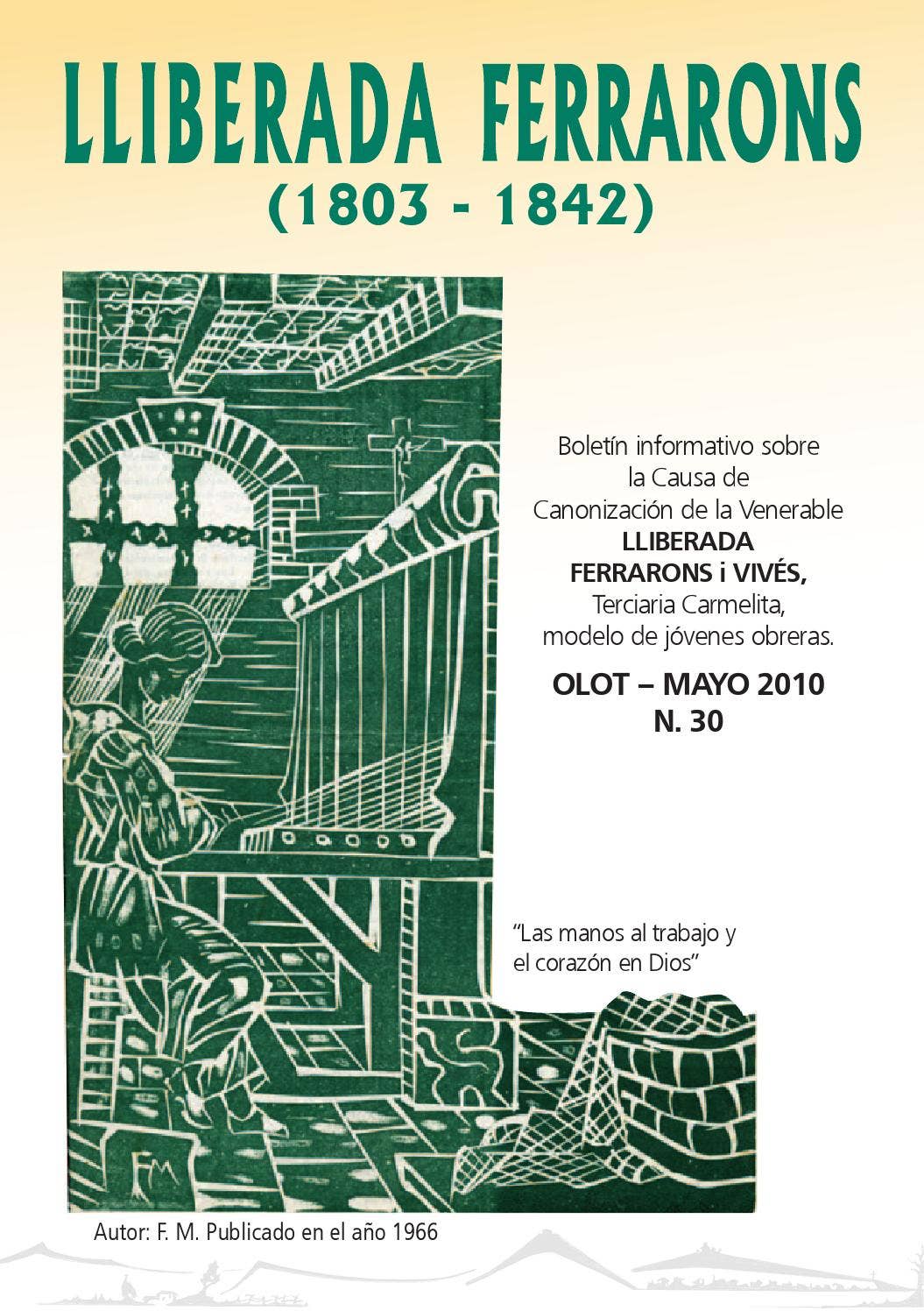 Boletín Lliberada Ferrarons, núm 30 (ESP) by Lliberada Ferrarons - Issuu