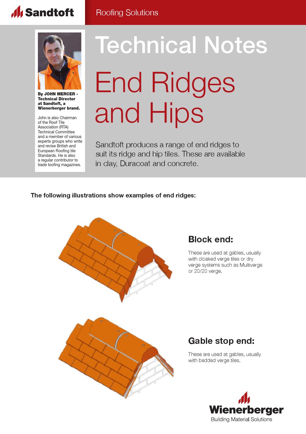 Sandtoft Technical Notes: End Ridges and Hips by Wienerberger AG - Issuu