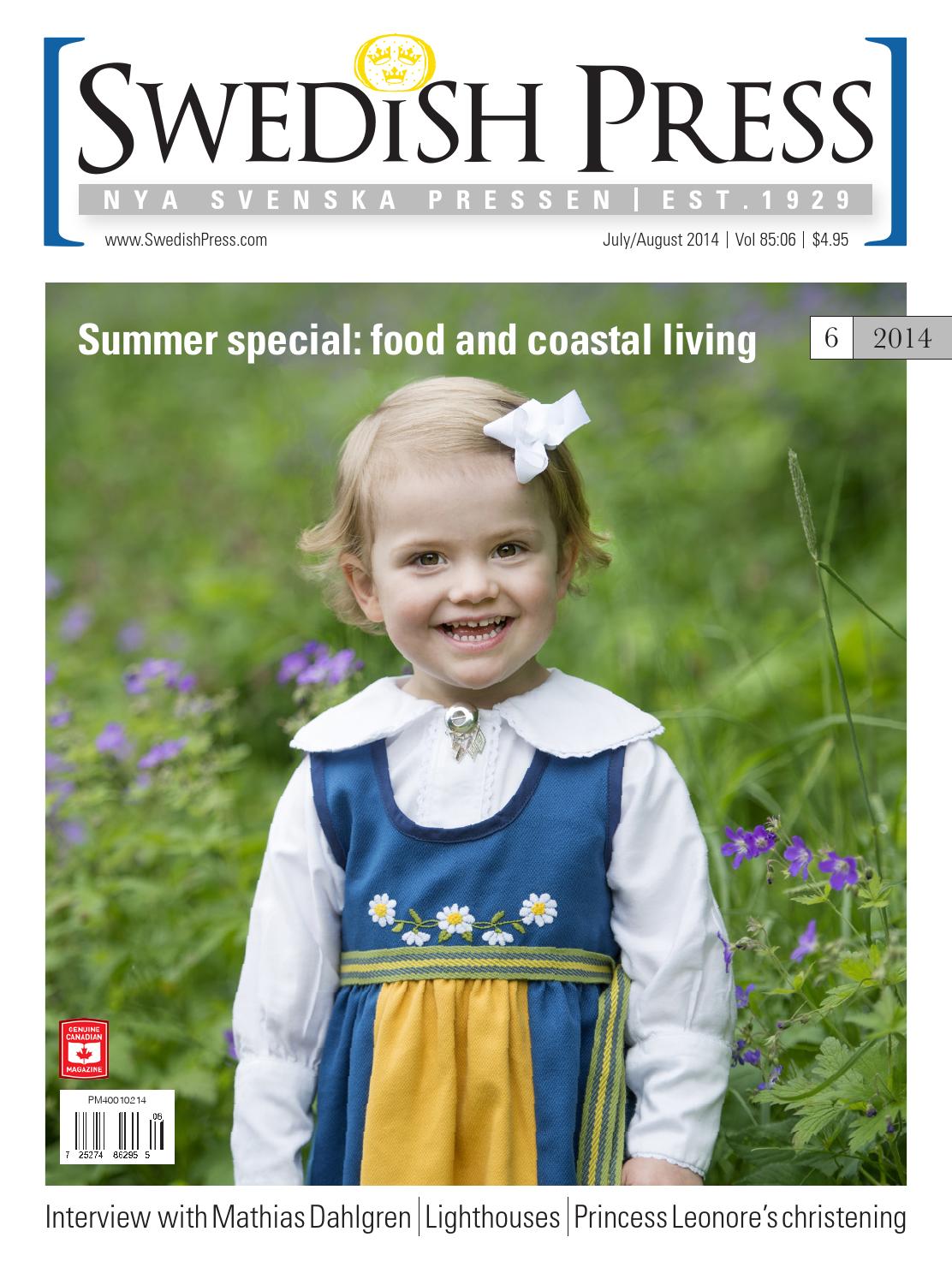 Swedish Press Sample Jul/Aug 2014 Vol 85:06 by Swedish Press - Issuu