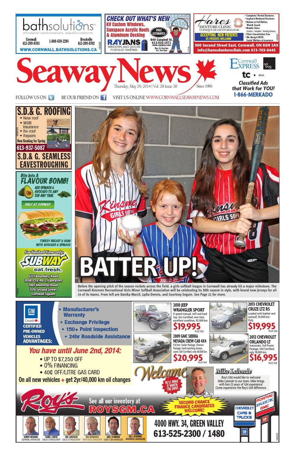 Cornwall Seaway News May 29, 2014 Edition by Cornwall Seaway News - Issuu