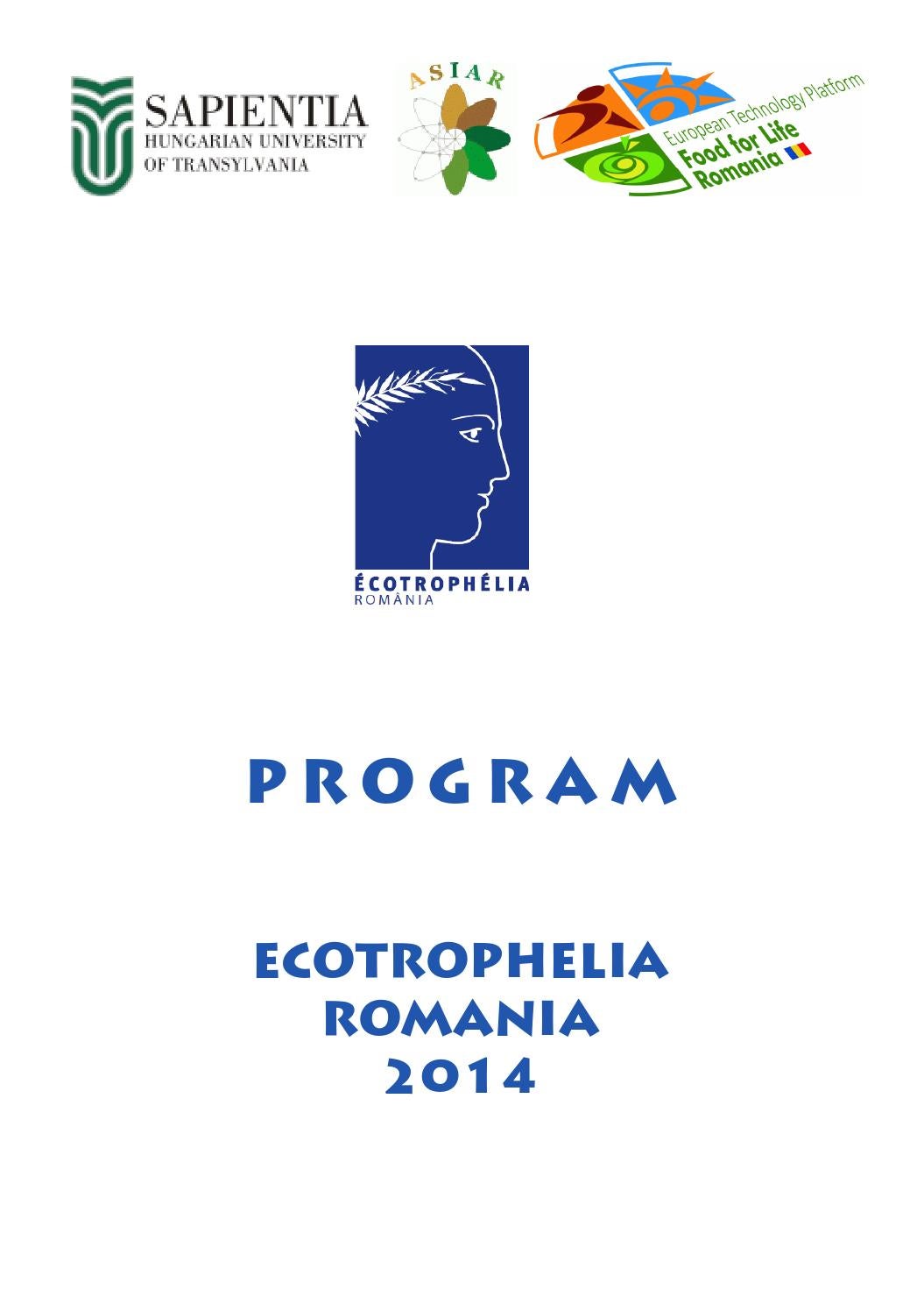 Ecotrophelia at Sapientia University by Sapientia Erdélyi Magyar ...