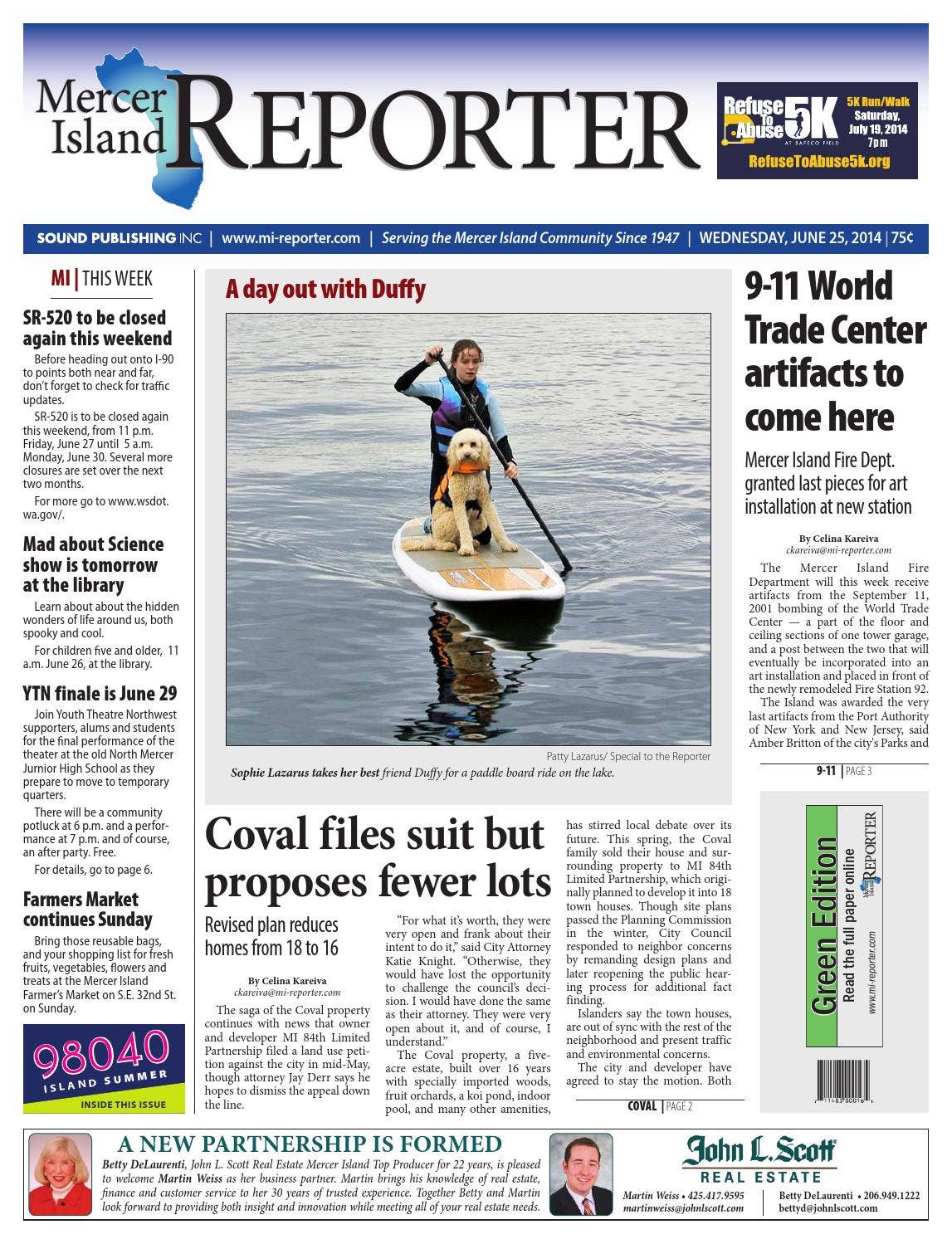 Mercer Island Reporter, June 25, 2014 by Sound Publishing - Issuu