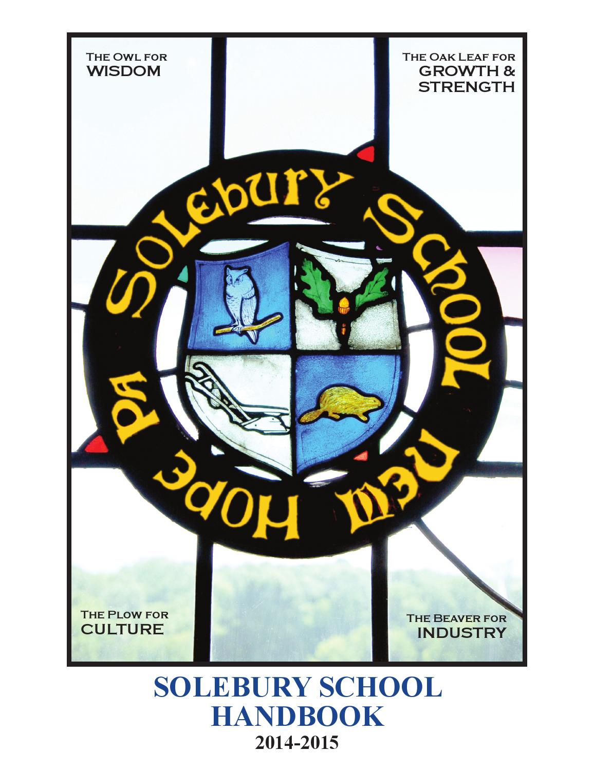 Solebury School's Student Handbook 2014-2015 by Solebury School - Issuu
