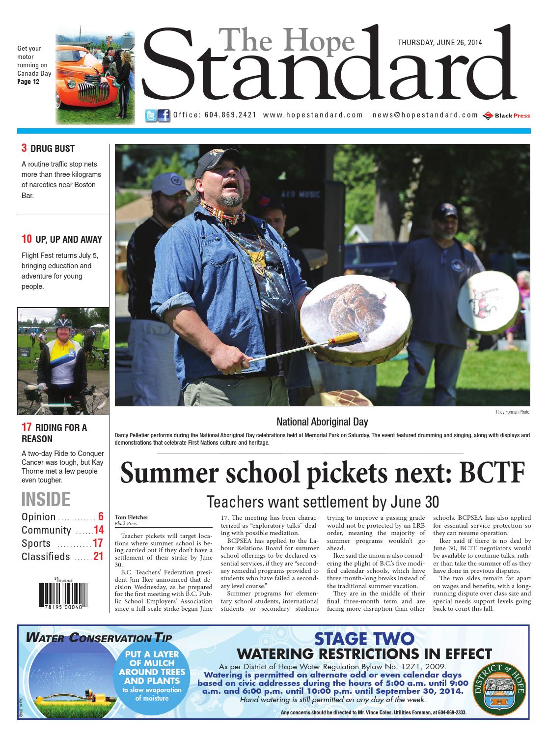 Hope Standard, June 26, 2014 by Black Press Media Group - Issuu