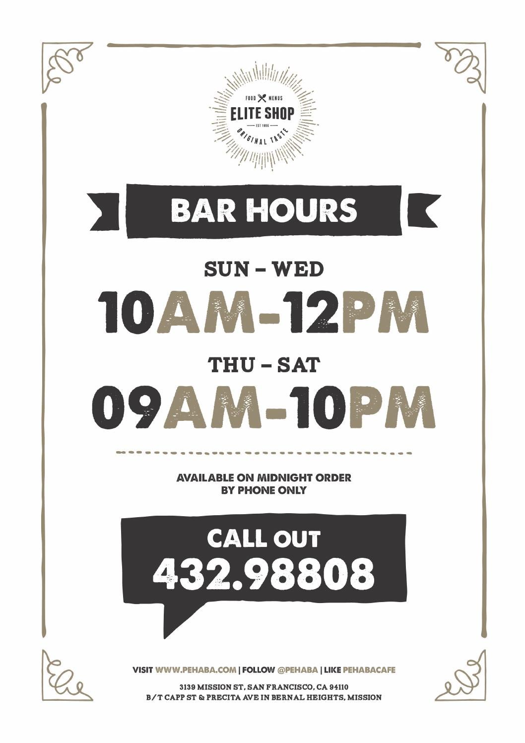 Bar Hours By Luthfie Saja Issuu