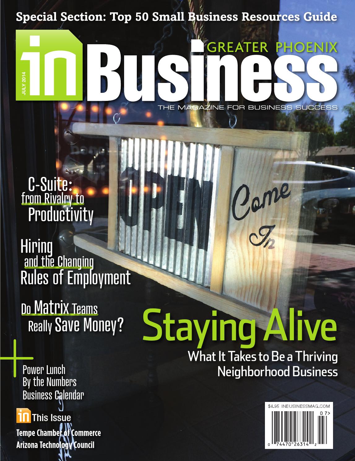 July 2014 issue of In Business Magazine by InMedia - Issuu