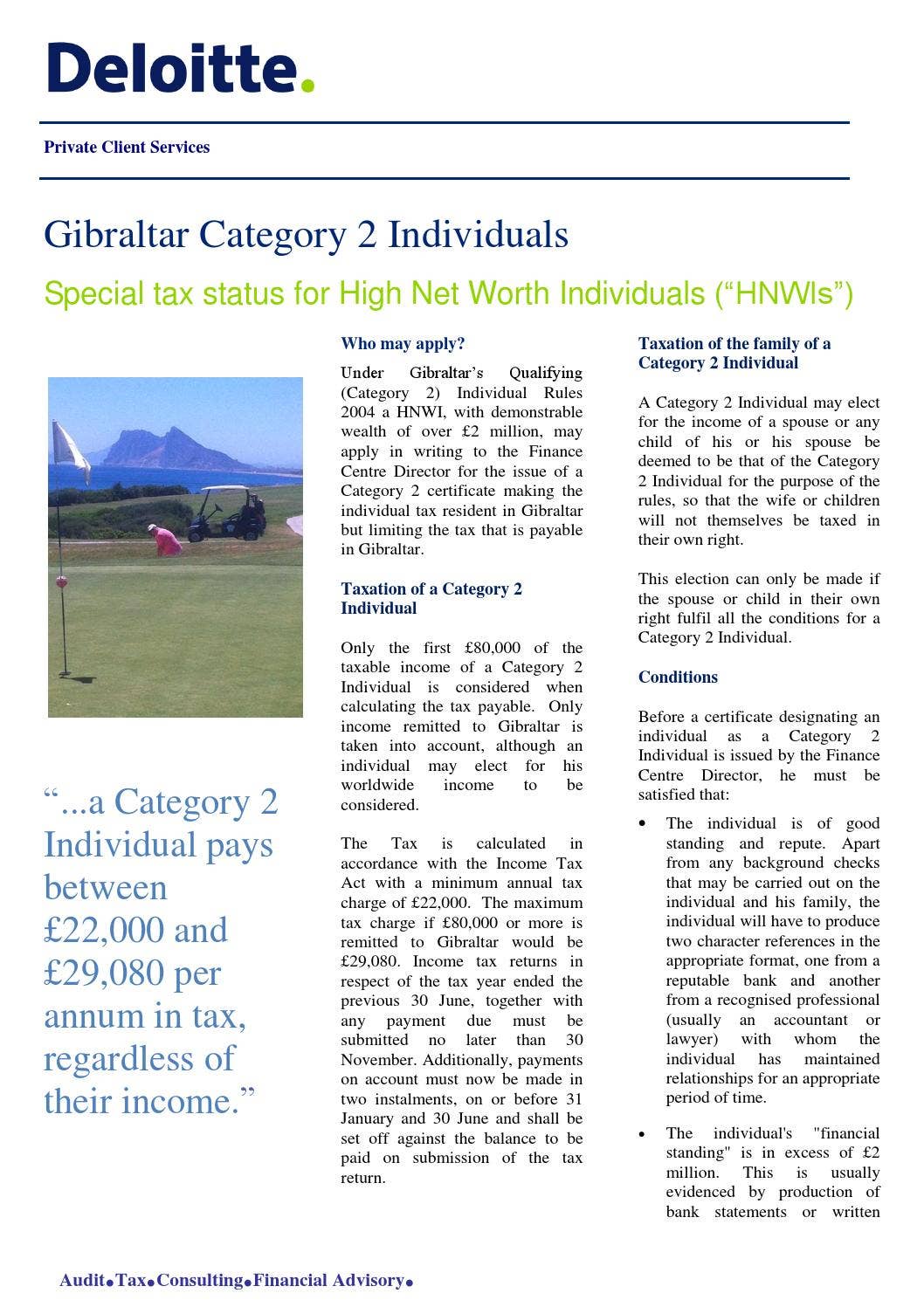 2014 Gibraltar Tax Residency (Cat 2) by Gibraltar Finance - Issuu