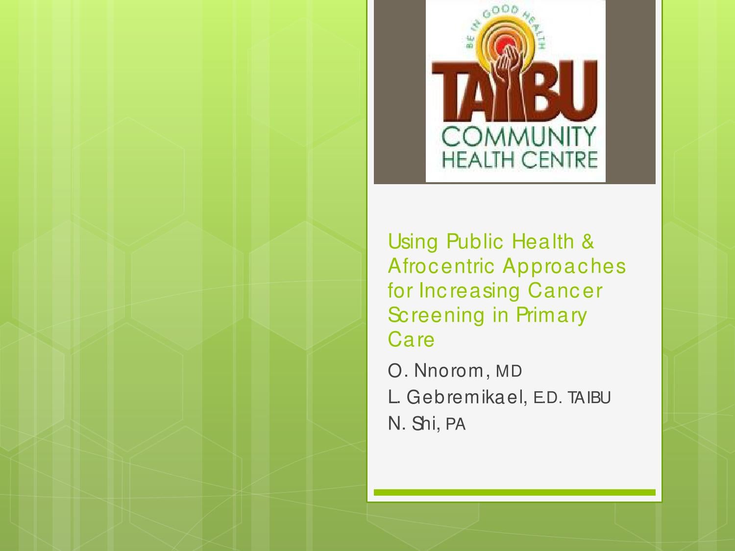 A5 Using Public Health & Afrocentric Approaches_Onye Nnorom by Alliance ...