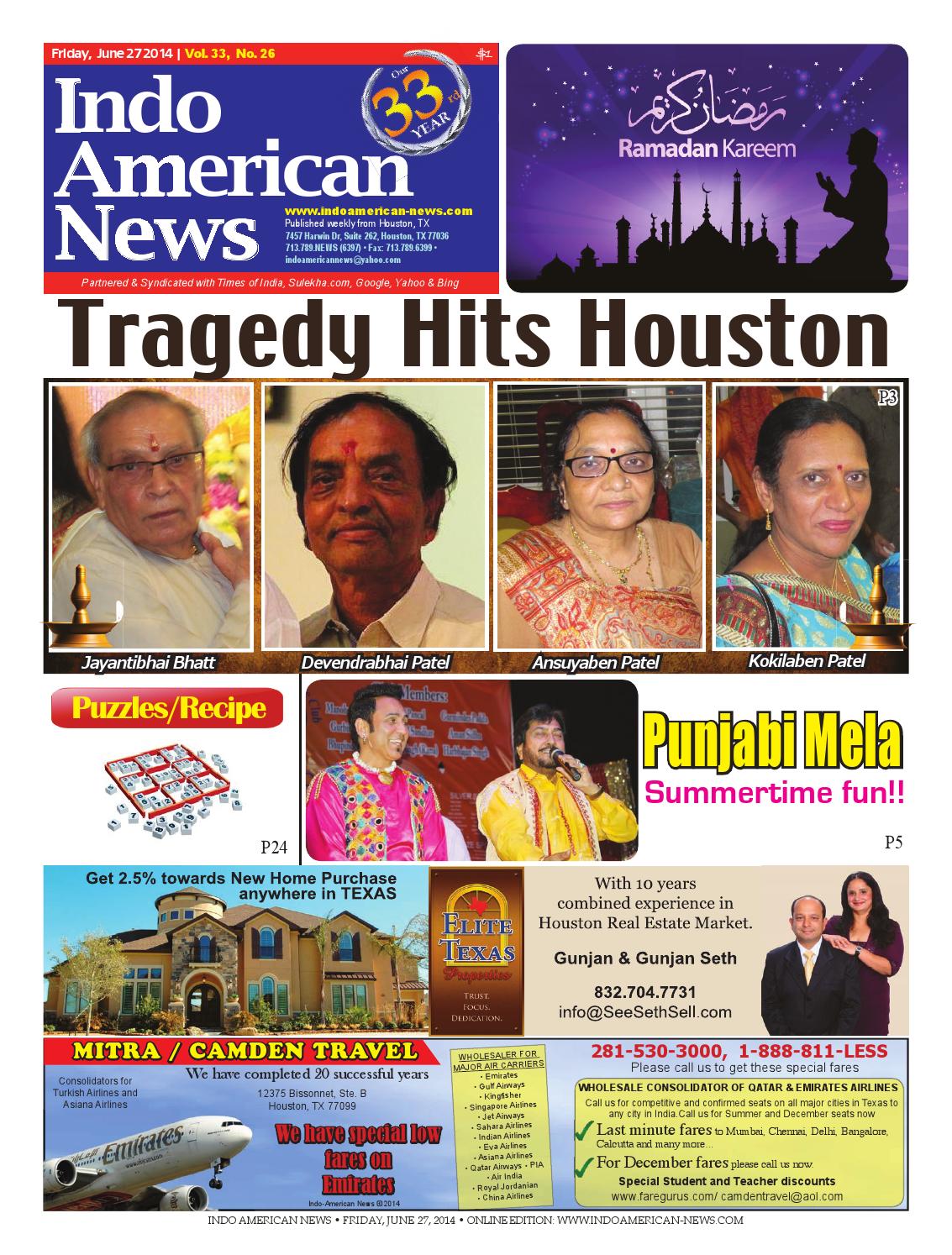 E newspaper06272014 by Indo American News - Issuu