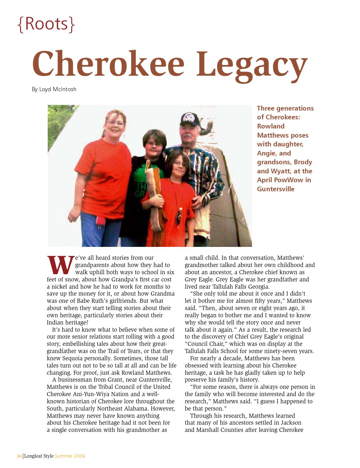 Cherokee legacy by Loyd McIntosh - Issuu