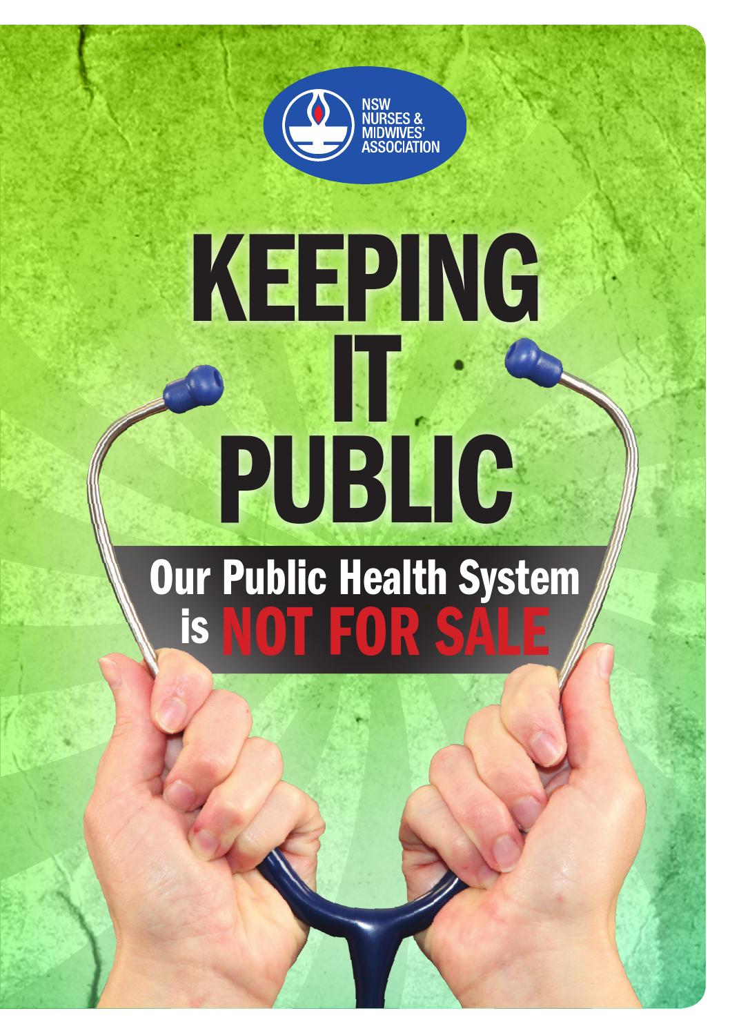 Keeping it public - Our public health system is not for sale by NSW ...