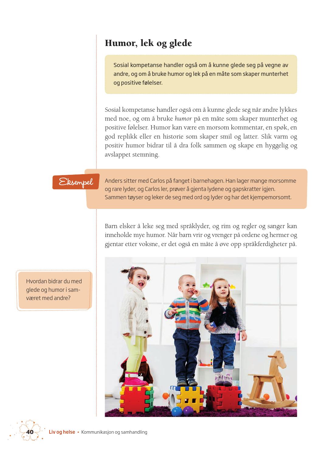 Liv og helse. Kommunikasjon og samhandling (utdrag) by Cappelen Damm ...