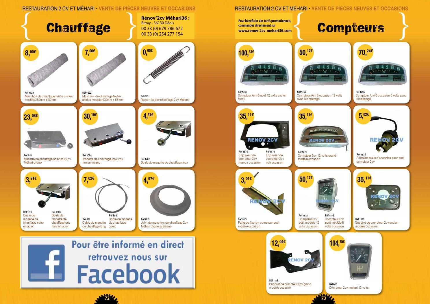 Catalogue renov-2cv-mehari36 by SITTI - Issuu