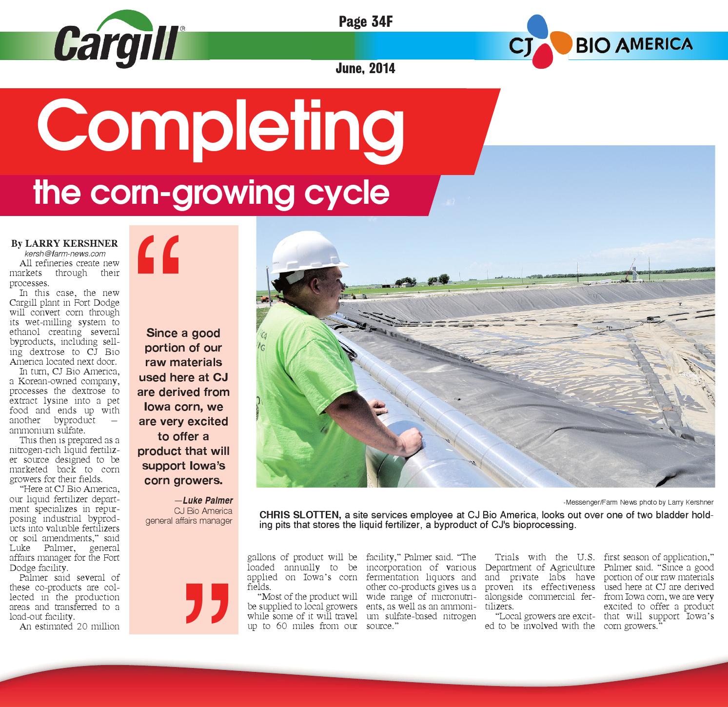 Cj Bio America and Cargill Grand Opening by Newspaper - Issuu