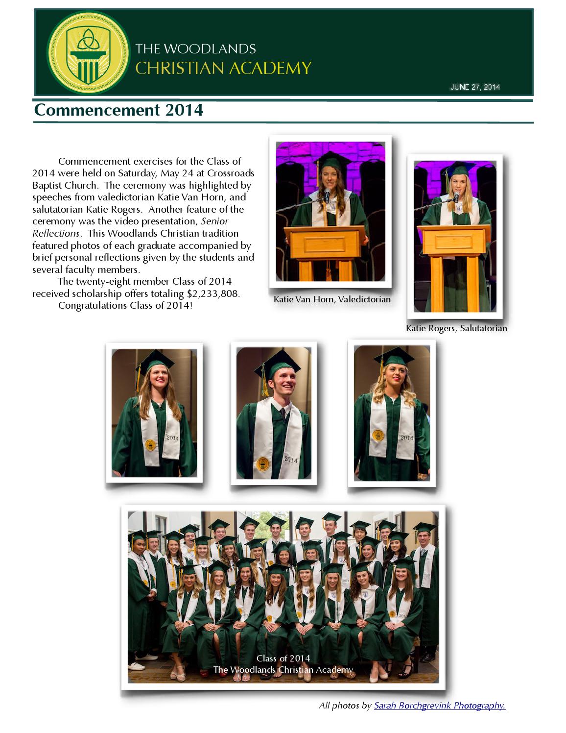 Twca newsletter june272014 by Woodlands Christian - Issuu