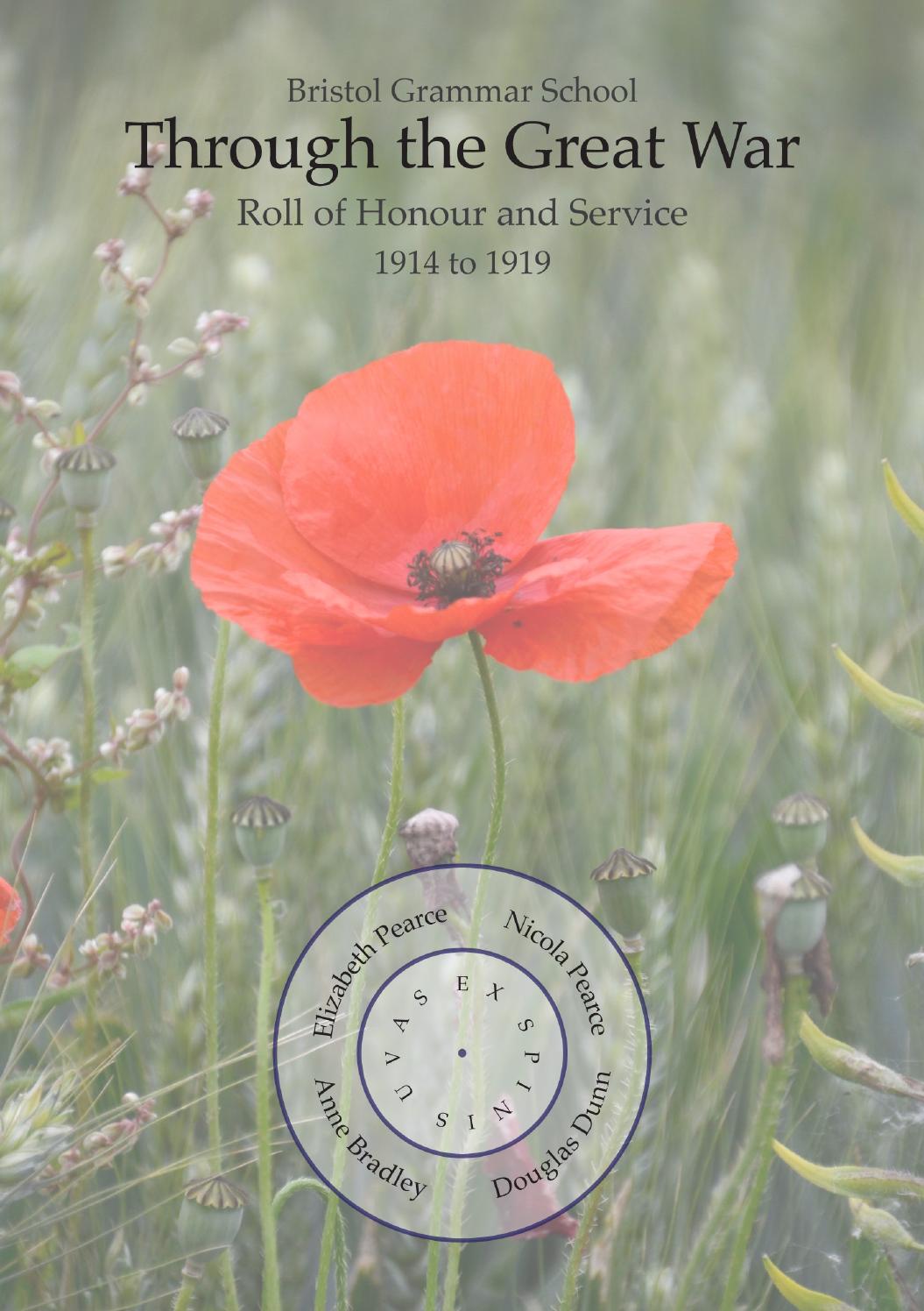 Through the great war part 1 by Bristol Grammar School - Issuu