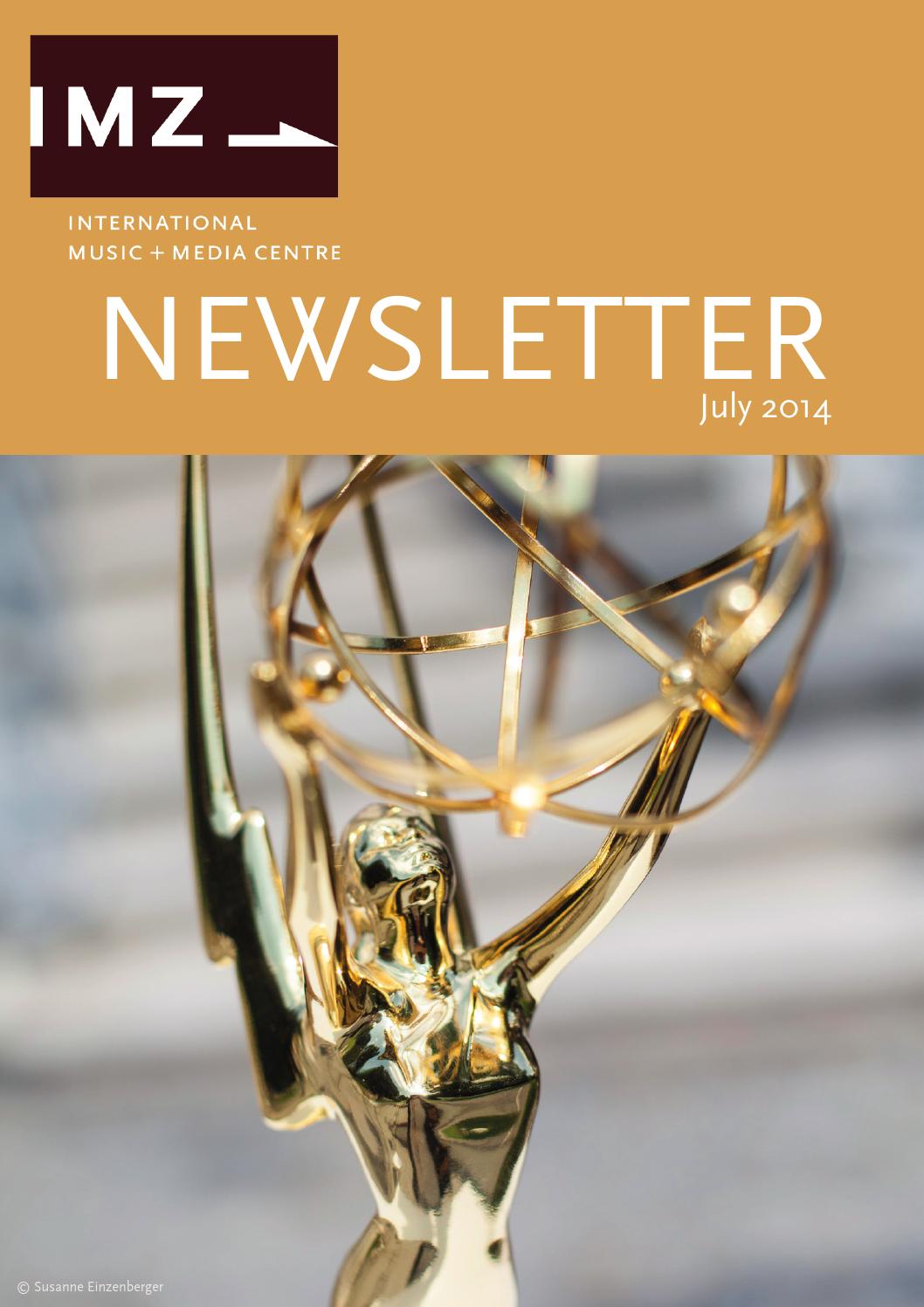 IMZ Newsletter July 2014 by IMZ International Music + Media Centre - Issuu