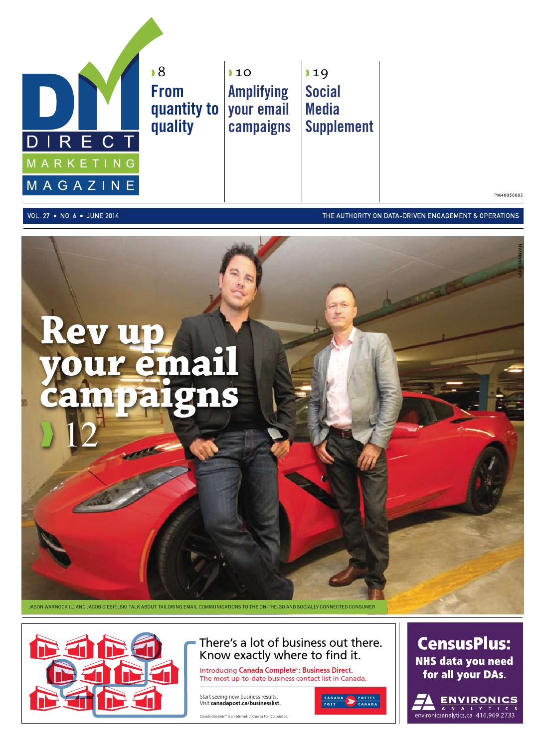 Direct Marketing Magazine June 2014 by Lloydmedia Inc - Issuu