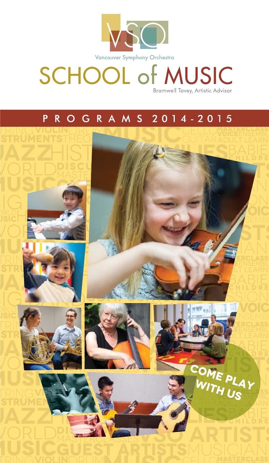 VSO School of Music: 2014-2015 programs by VSO School of Music - Issuu