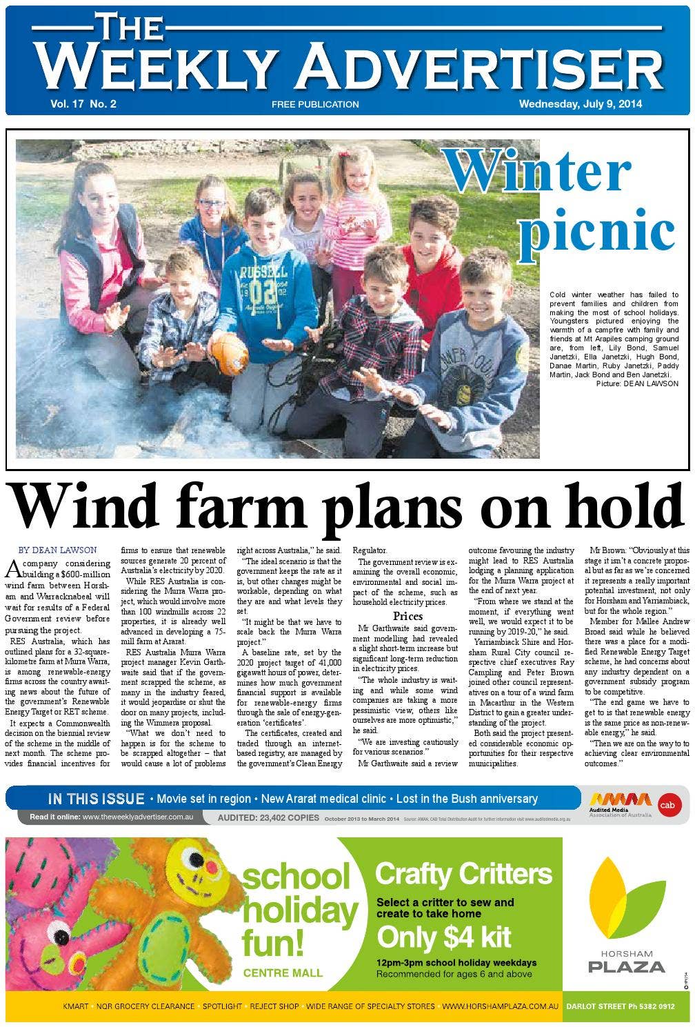 The Weekly Advertiser - Wednesday, July 9, 2014 by The Weekly ...