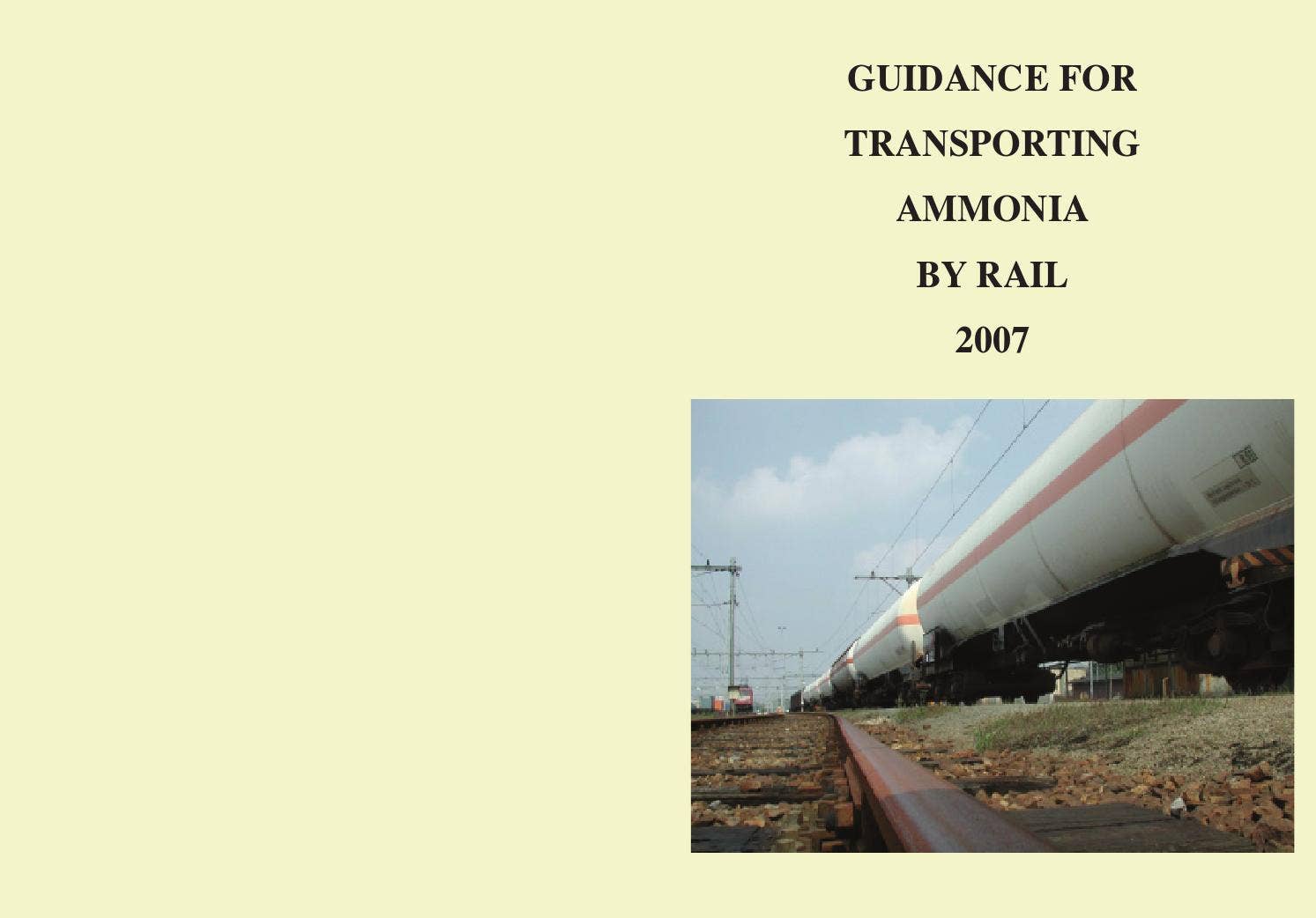 Transporting ammonia by rail by Fertilizers Europe - Issuu