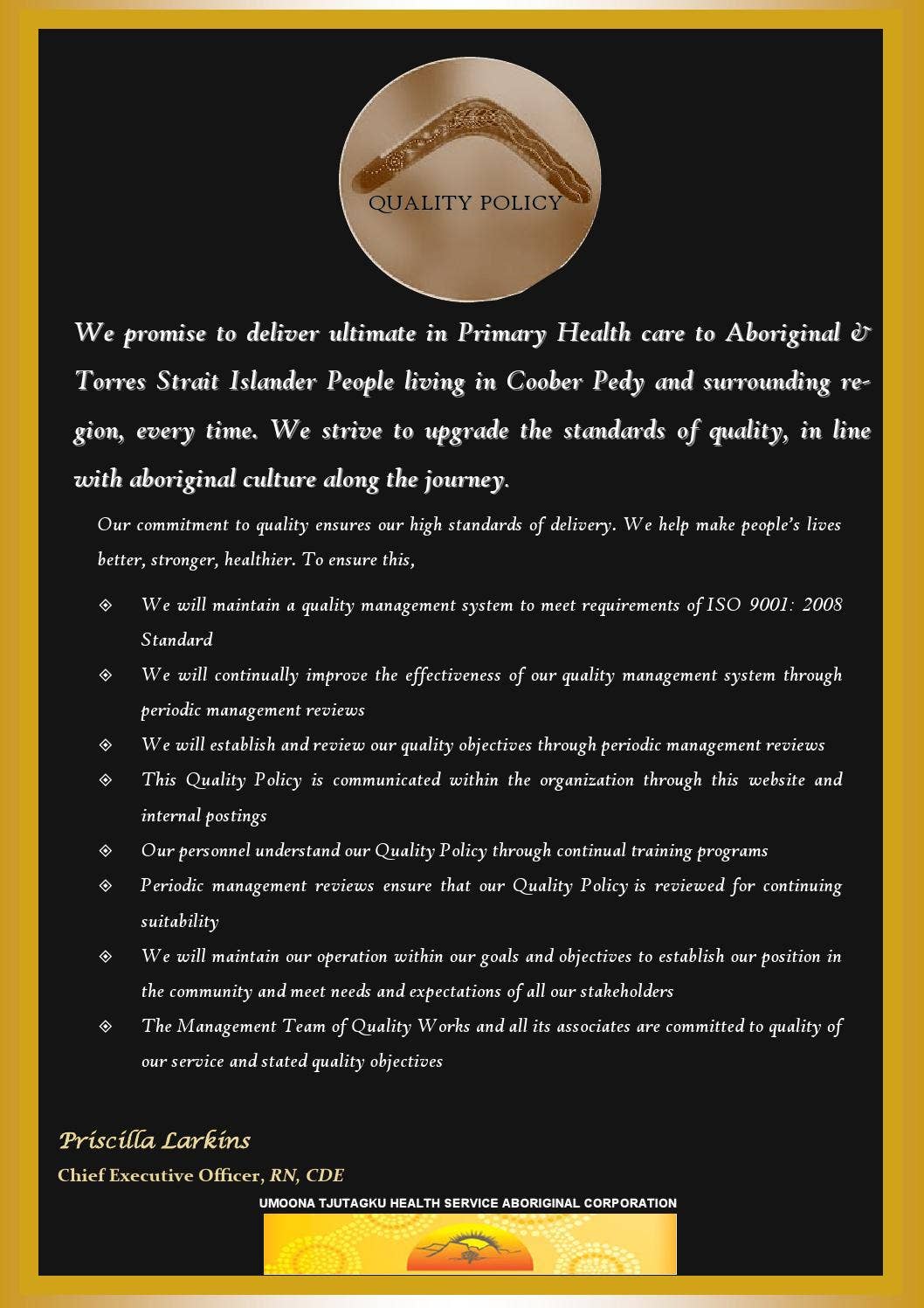 Quality policy by UTHSAC - Issuu