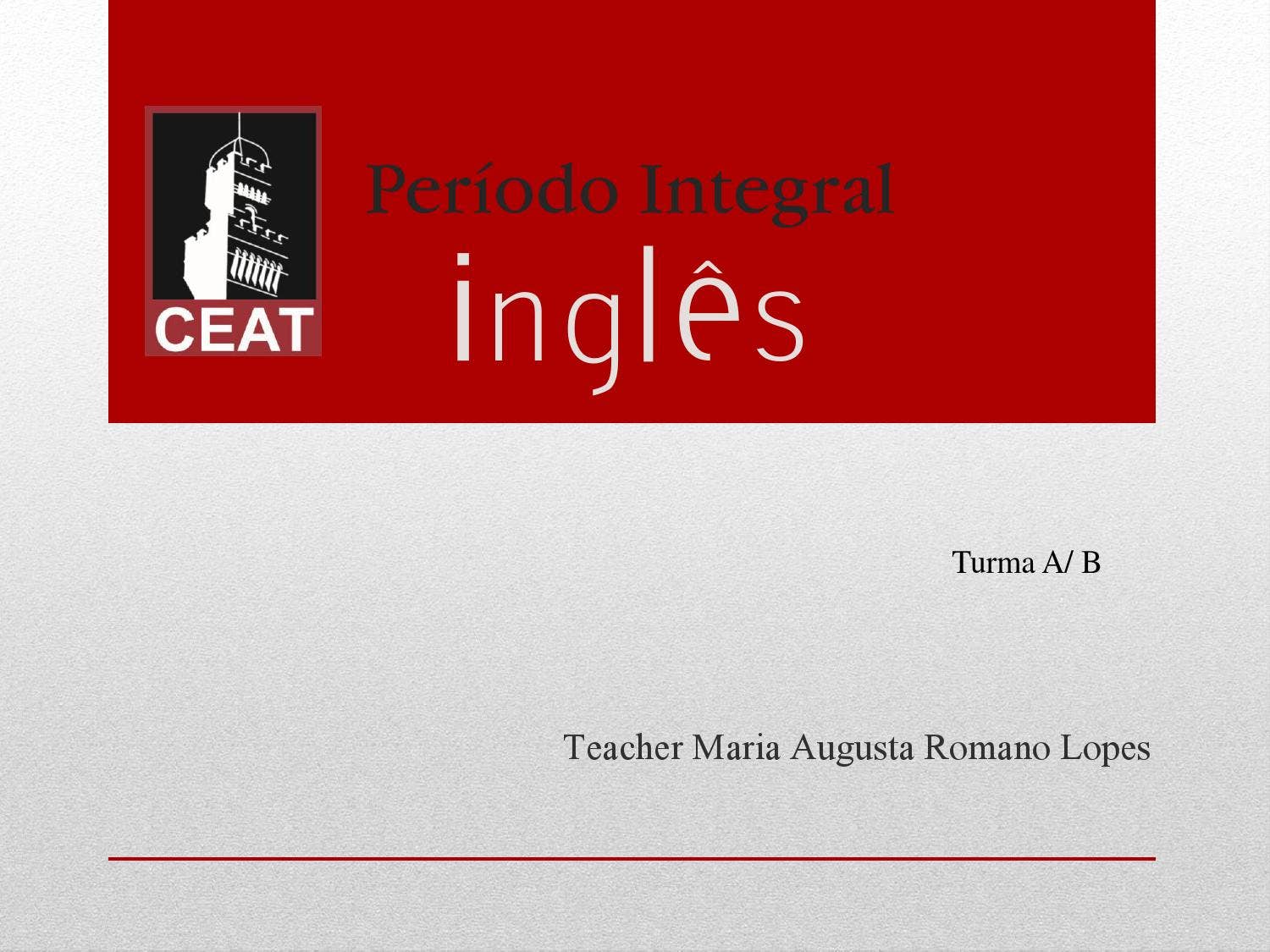 Inglês Período Integral » CEAT by yvana mayer - Issuu