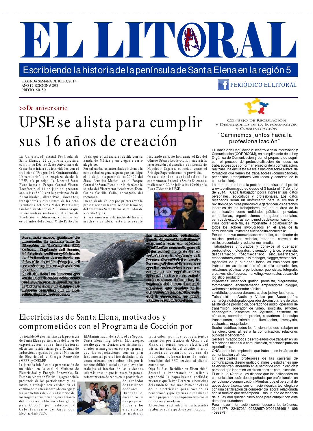 El litoral 298 by Periodico El Litoral - Issuu