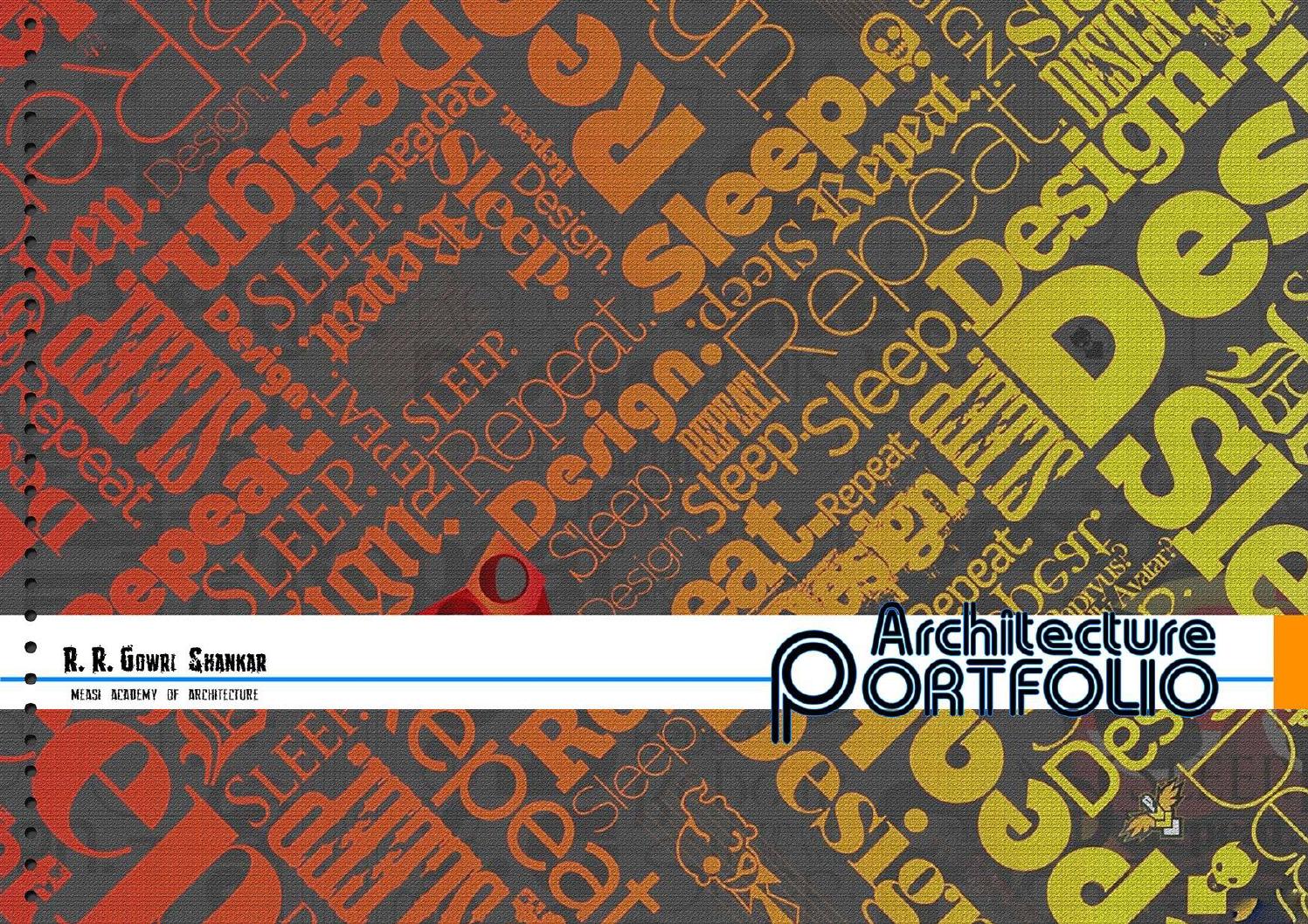 Shankar ramesh portfolio by Ar.Shankar Ramesh - Issuu