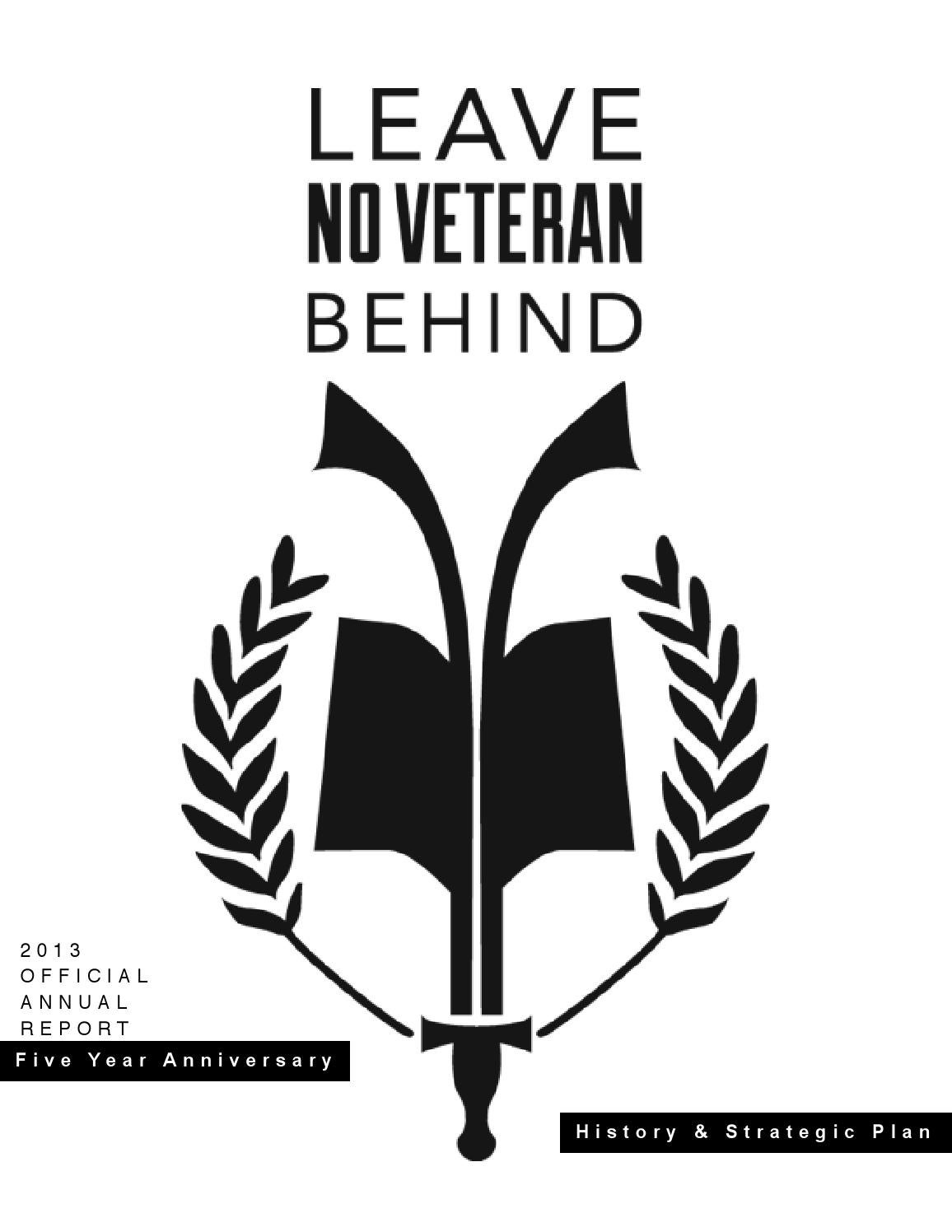 2013 Annual Report Leave No Veteran Behind by Leave No Veteran Behind ...